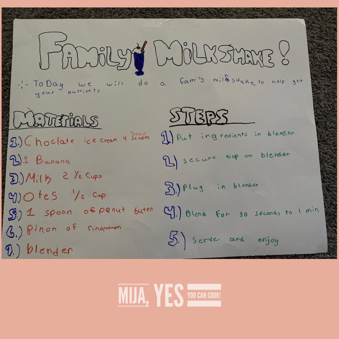 Mija, yes you can make a Family Milkshake! – Mija, Yes you can.
